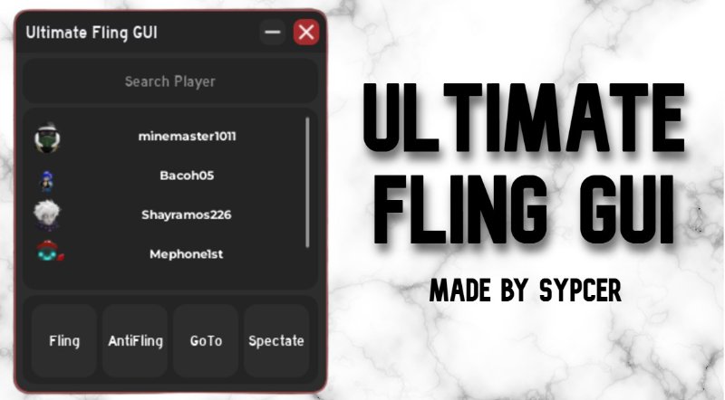 Ultimate Fling GUI [OP] by sypcer - Roblox Script | MZScripts